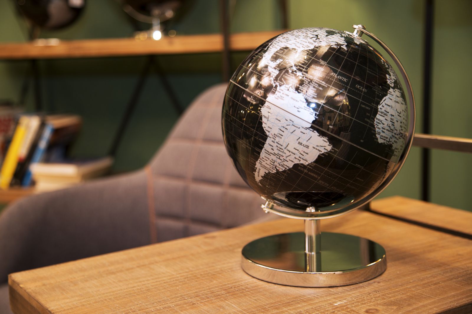 MAPPAMONDO BLACK CM Ø 20X28 MIN 2 - Prodotti - Mauro Ferretti Shop